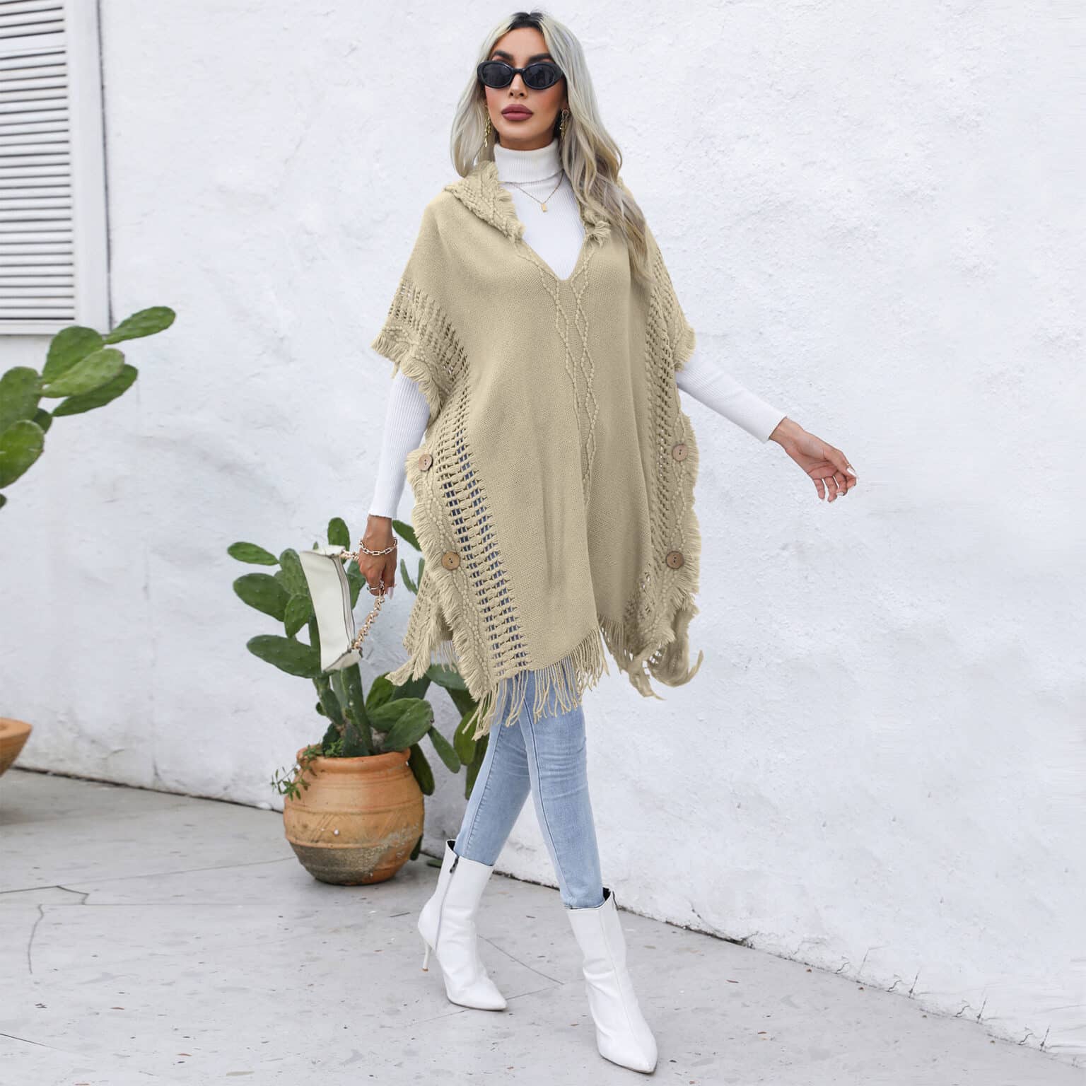 Casual Grey Hooded Poncho | Australia #1 Poncho Shop